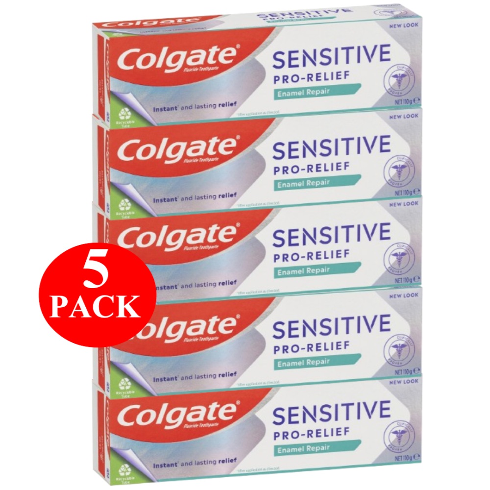 Buy 5 x Colgate Sensitive Toothpaste Pro-relief Enamel Repair 110g ...