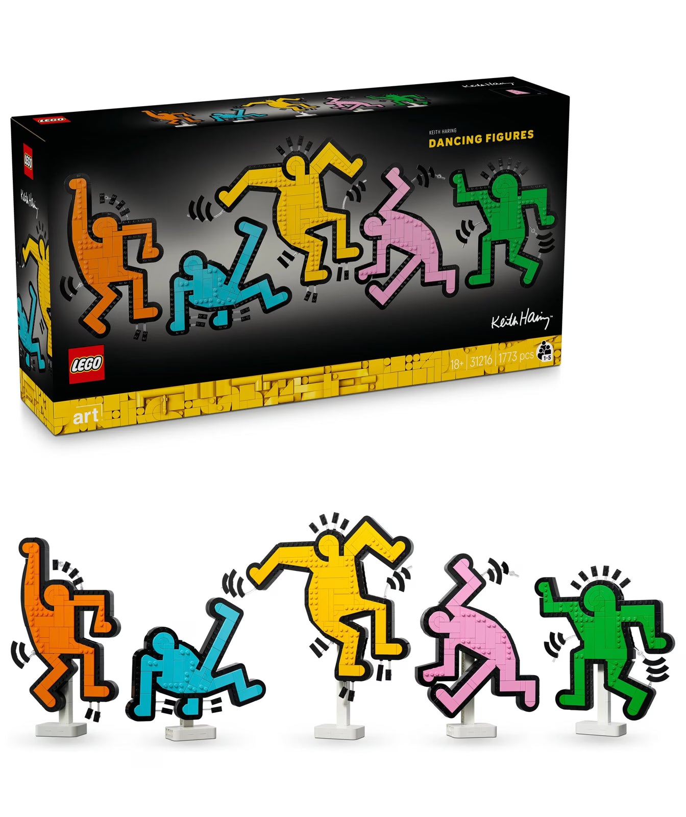 Buy LEGO® ART Keith Haring – Dancing Figures 31216 - MyDeal Australia