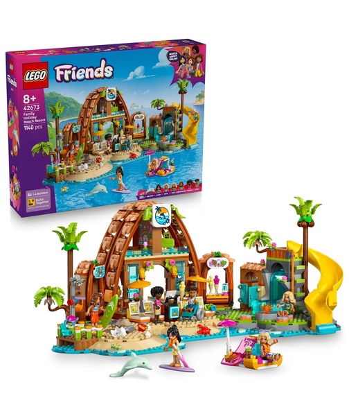 Buy LEGO® Friends Family Vacation Beach Resort 42673 - MyDeal Australia