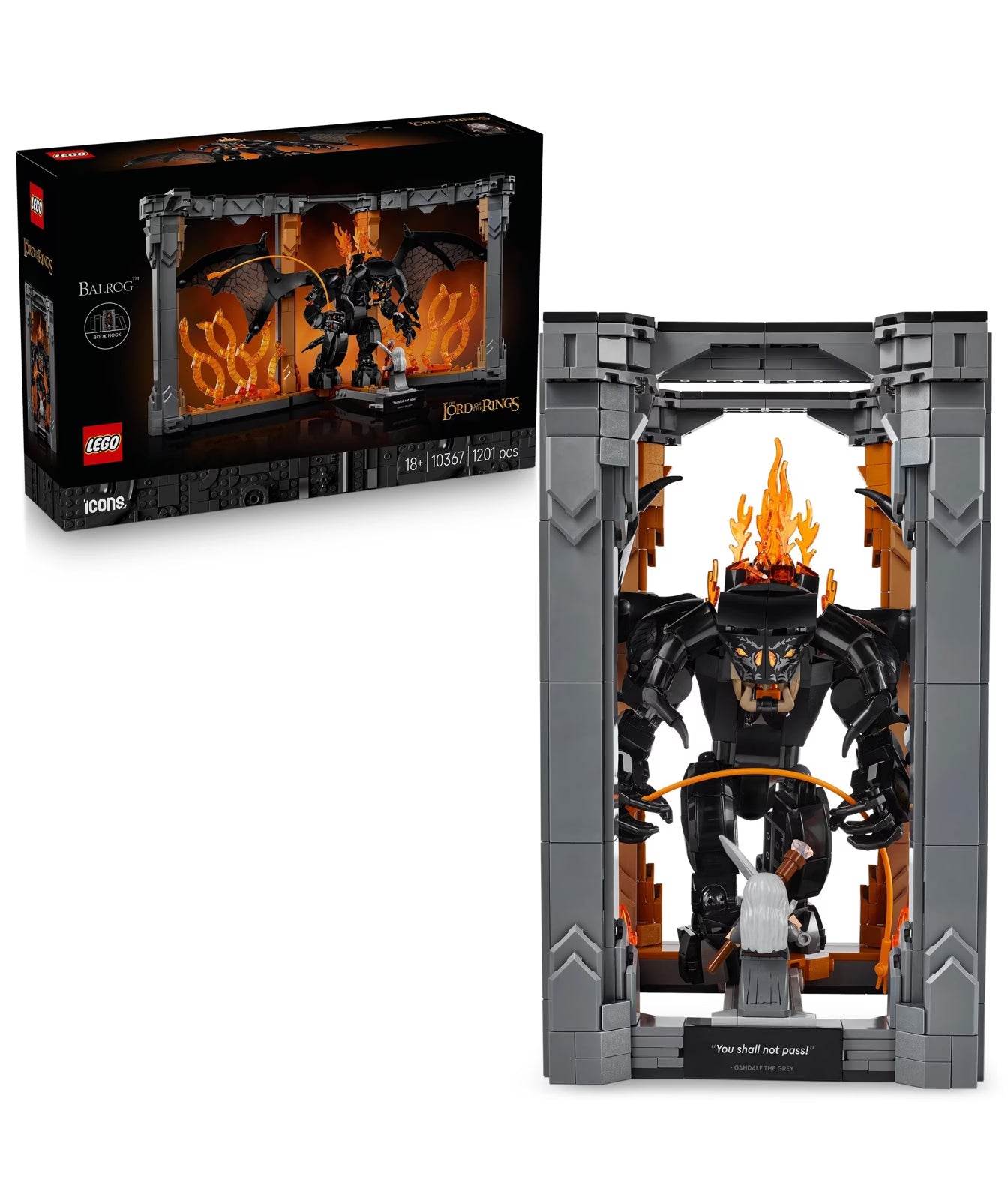 Buy LEGO® Icons The Lord of the Rings: Balrog Book Nook 10367 - MyDeal ...