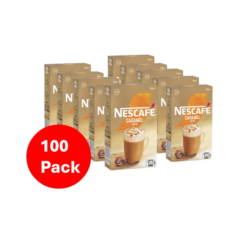 Nescafe Gold NESCAFÉ Caramel Latte Gold Instant Coffee 8 X 17g Sachets ...