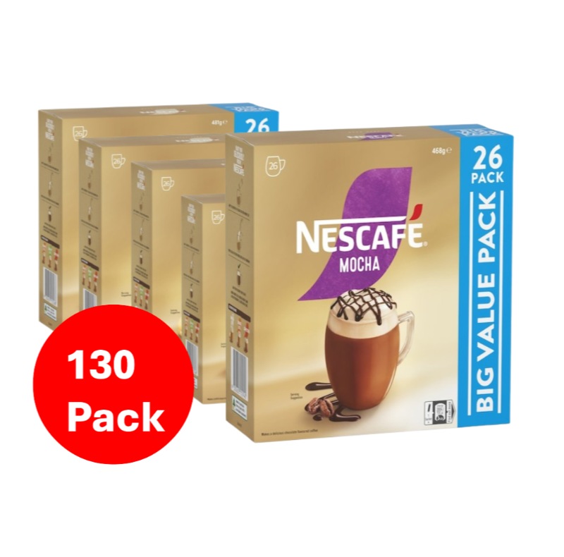 Buy Nescafe Mocha Coffee Sachets 130 Pack - MyDeal Australia