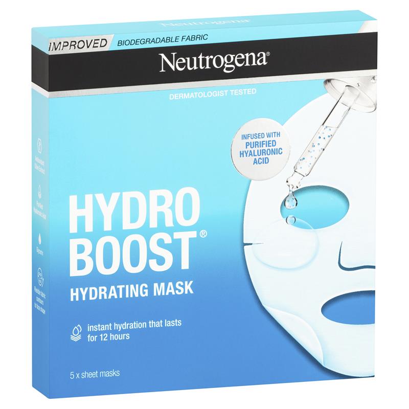Buy Neutrogena Hydro Boost Hyaluronic Acid Mask 5 Pack - MyDeal Australia