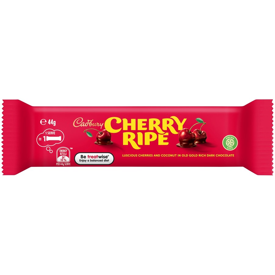 Buy Cadbury Cherry Ripe 44g The Ultimate Cherry Chocolate Experience ...