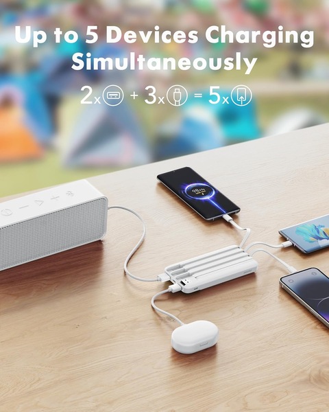 Buy Charmast 20000mAh Power Bank with 22.5W Fast Charging, 4 Built-in ...