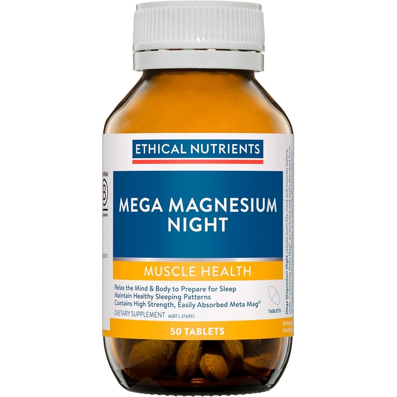 Buy Ethical Nutrients Mega Magnesium Night 50 Tablets Promotes ...