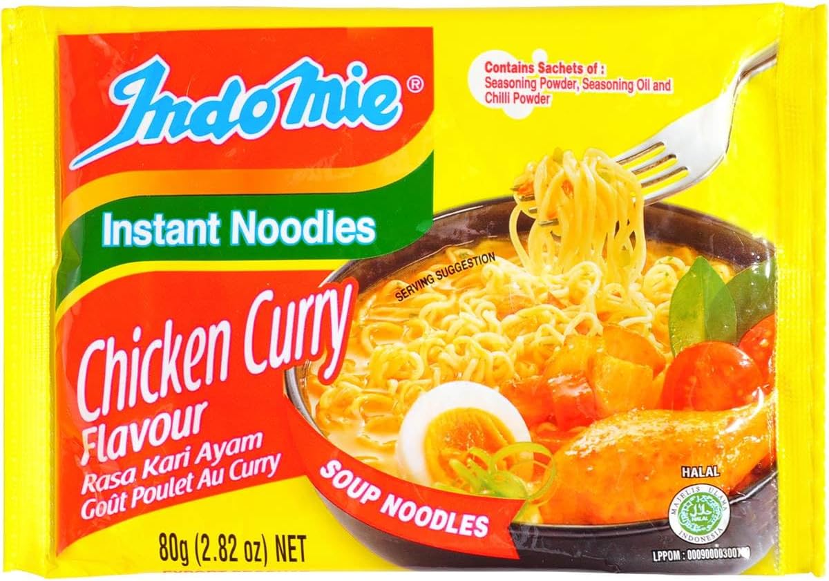 Buy Indomie Chicken Curry Flavour Instant Noodles 80g Quick & Delicious ...