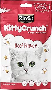 Buy Kit Cat Kitty Crunch Beef Treat 60g of Tasty Crunch Your Cat Will ...