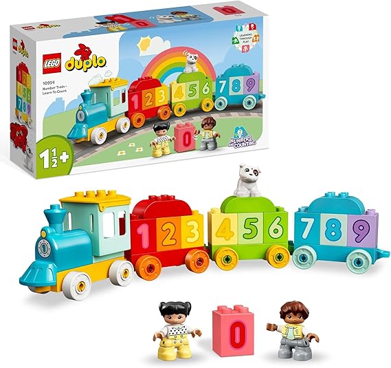 Buy LEGO DUPLO Number Train 10954 Fun Counting Toy for Toddlers and ...