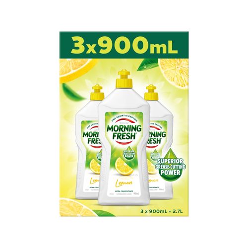 Buy Morning Fresh Lemon Dishwashing Liquid - 3 Pack 900ml - MyDeal ...