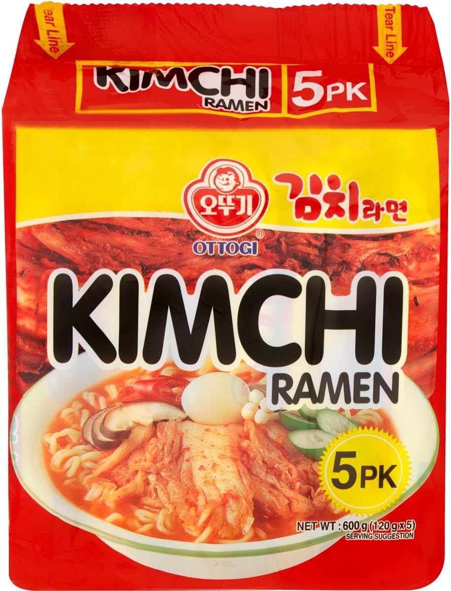 Buy Ottogi Kimchi Ramen Noodle 5 Packets 600g Delicious and Flavorful ...