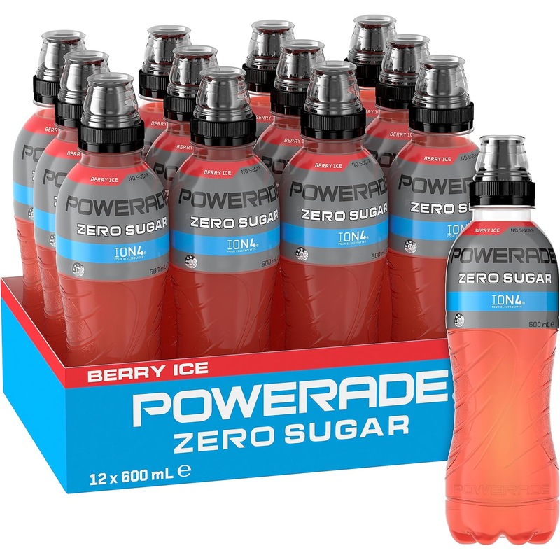 Buy Powerade Berry Ice Zero Sugar Sports Drink 12 x 600mL Multipack ...