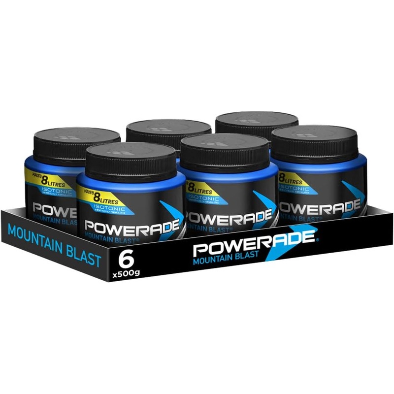Buy Powerade Isotonic Mountain Blast Sports Powder 6 x 500g Electrolyte ...