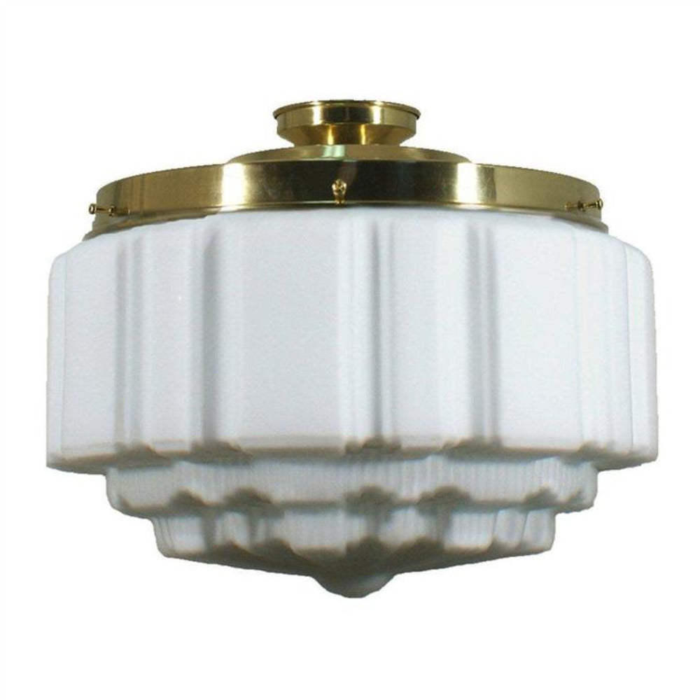 Buy DIY Batten Fix Brass With 14" St Kilda Opal Matt Glass - 3000019 ...