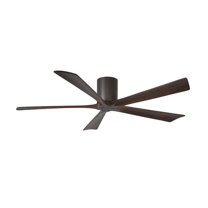 Buy Irene Hugger DC Ceiling Fan 60" Textured Bronze Body & Walnut ...
