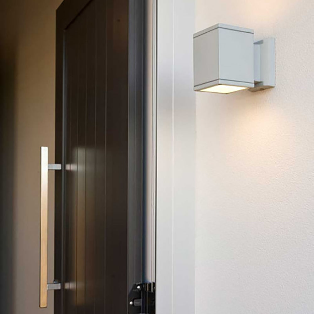 Buy Square Up & Down Wall 2 Lights Silver / Grey Aluminium - LGX53-S2 ...
