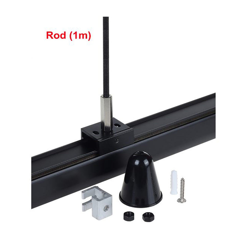 Buy Track 3 Circuit 4 Wire Suspension Mount Rod Kit Black ...