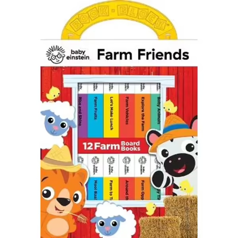 Buy Baby Einstein Farm Friends 12 Board Books Early Learning Collection ...
