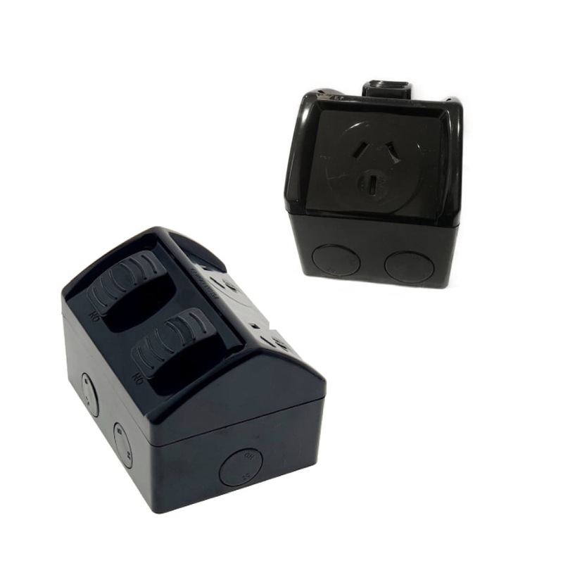 Buy 10 Pack of CROWN Weatherproof 1 2 3 GPO Power Point Waterproof 10A ...