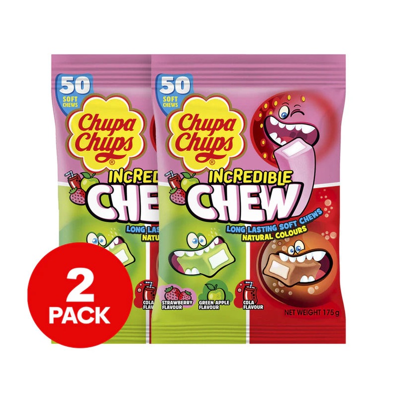 Buy Chupa Chups Assorted Chew Bag 175 g (2 Pack) - MyDeal