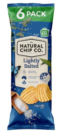 Buy 2 x The Natural Chip Co Lightly Salted Sea Salt Potato Chips 6 pack ...