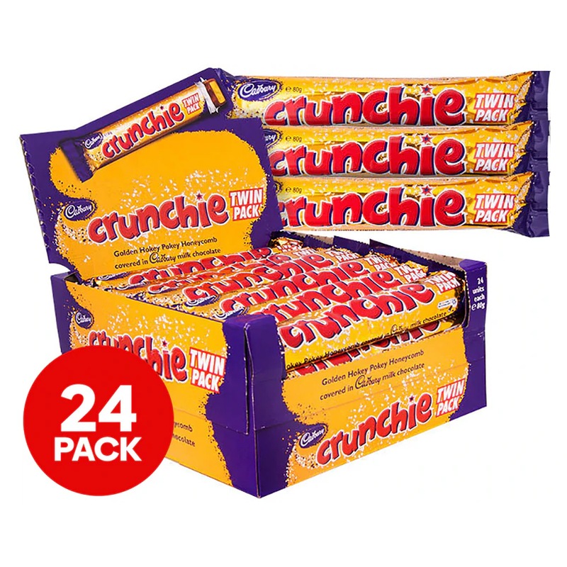 Buy 24 x Cadbury Crunchie Twin Pack 80g - MyDeal