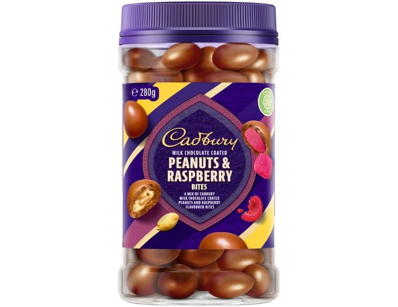 Buy Cadbury Milk Chocolate Coated Peanuts and Raspberry Bites - 280g ...