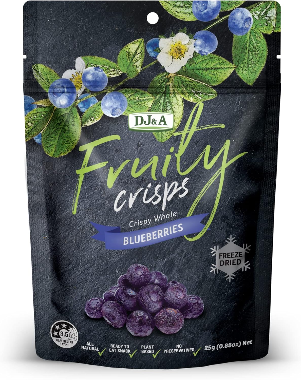 Buy DJ & A Fruity Crisps Blueberry 25 g - MyDeal Australia