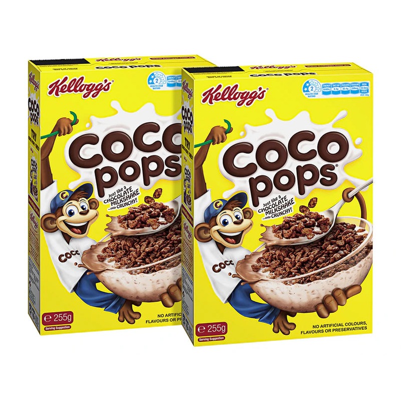 Buy Kellogg's Coco Pops - 255g - 2 Packs -Breakfast Cereal - MyDeal