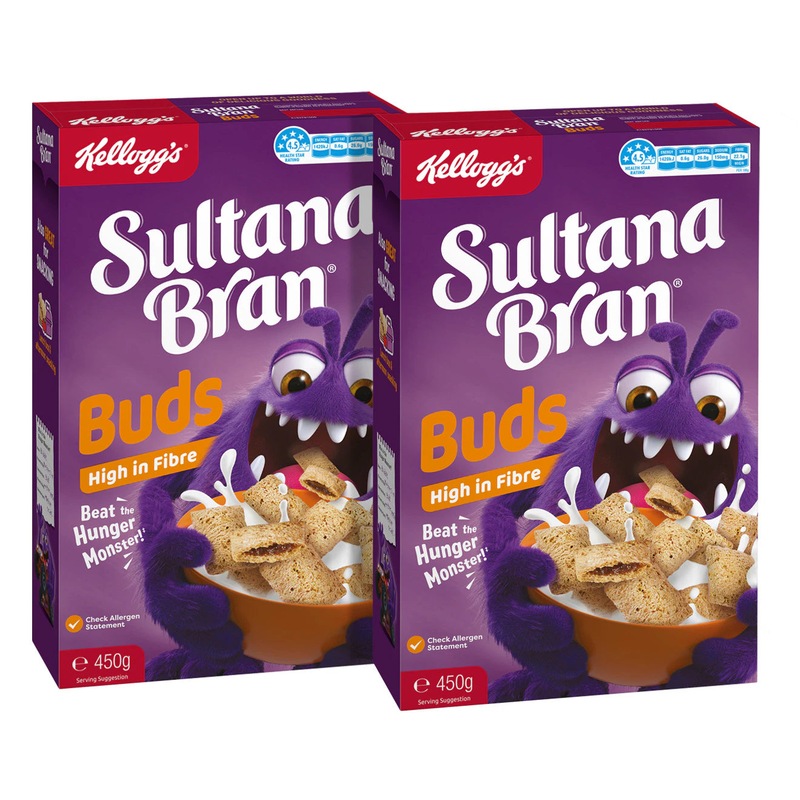 Buy Kellogg's Sultana Bran Buds - 450g - 2 Packs - High-Fibre Breakfast ...