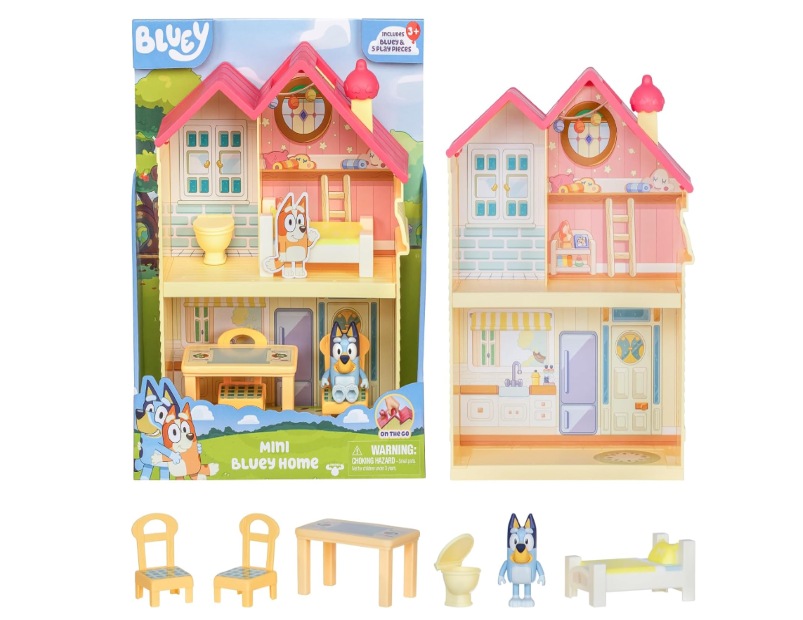 Buy Mini Bluey Home Playset - Compact House with Carry Handle - MyDeal ...