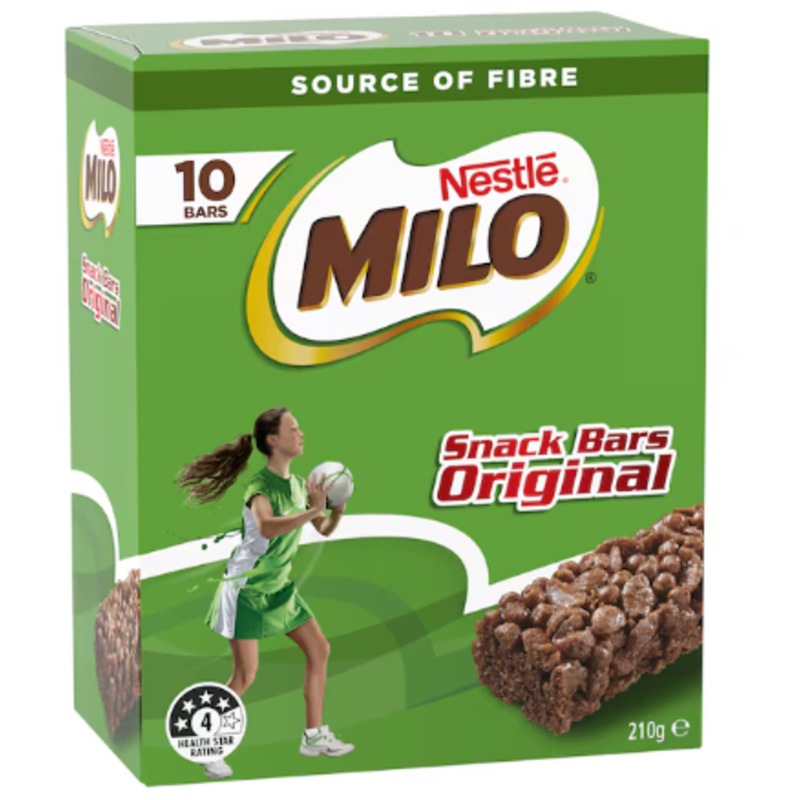 Buy Nestle Milo Original Snack Bars 10 Pack 210g - MyDeal