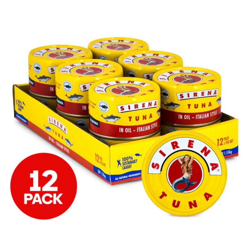 Buy Sirena Tuna in Oil Italian Style 95g - Pack of 12 - MyDeal