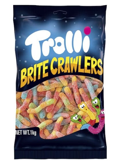 Buy Trolli Brite Crawlers Gummy Candy Lollies Bag 1kg - MyDeal Australia