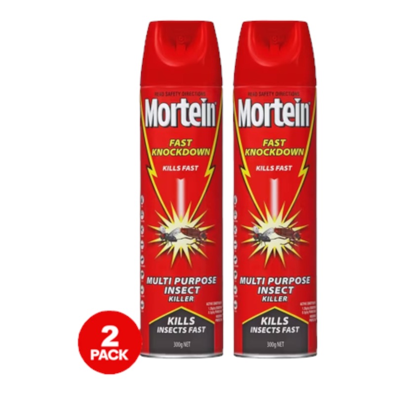 Buy 2 Pack Mortein Fast Knockdown Spray 300g - MyDeal