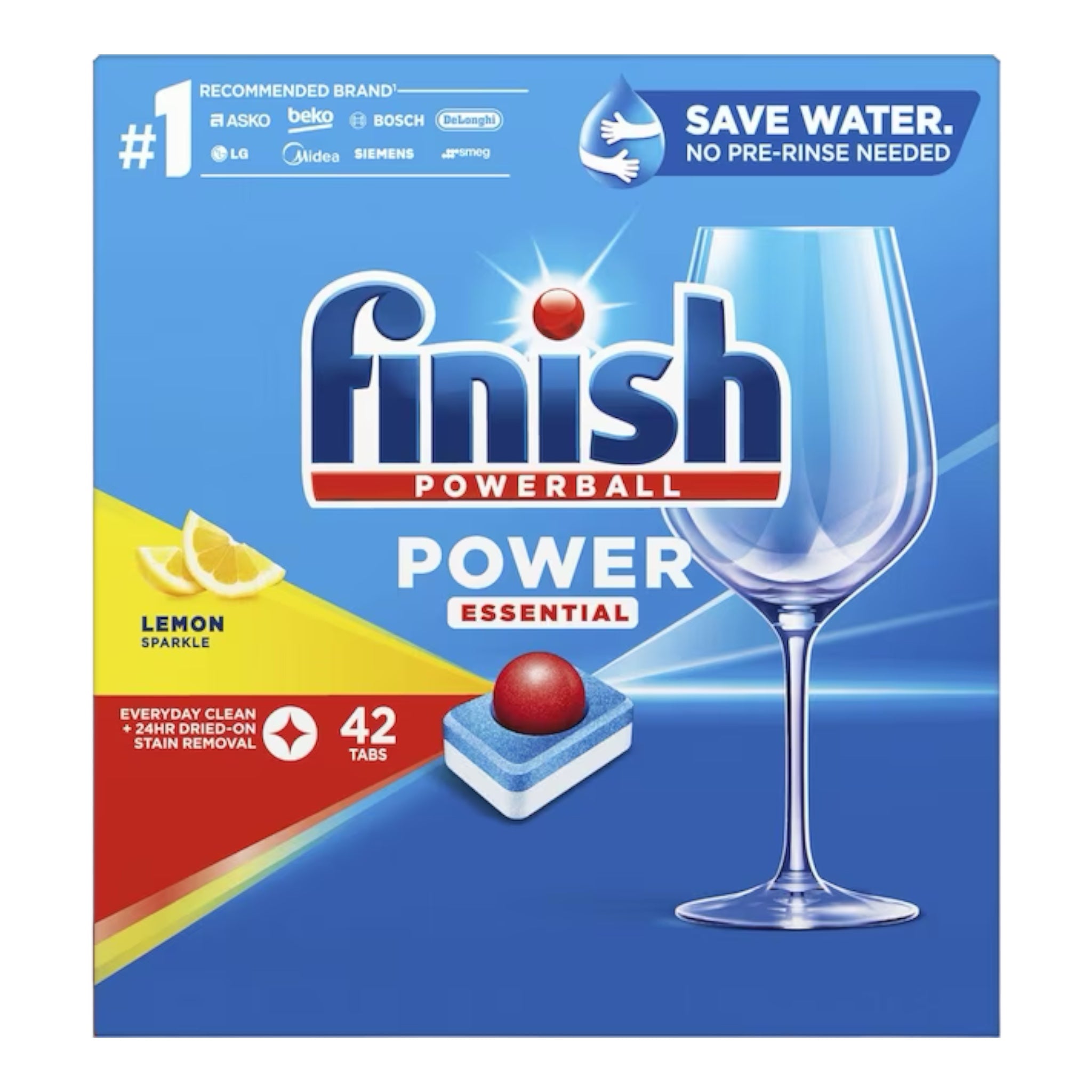 Buy Finish Power Essential Dishwashing Tablets Lemon Sparkle 42 Tablets ...