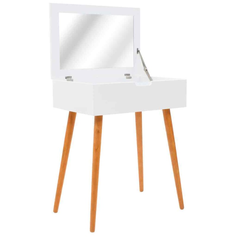Buy Fin Dressing Table With Mirror Mdf 60X40X75Cm Vanity Makeup ...