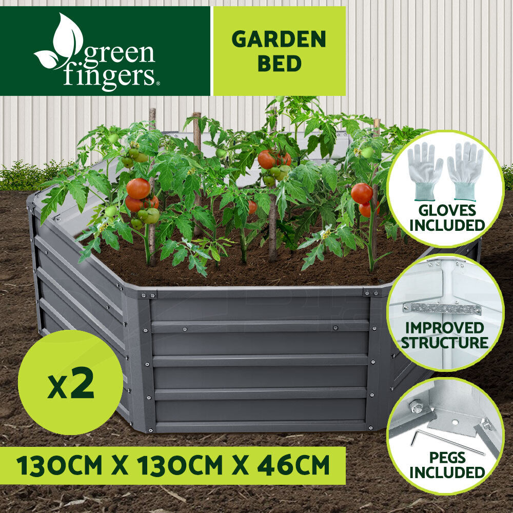 Buy FTYP 2X Garden Bed 130X130X46Cm Planter Box Raised Container ...