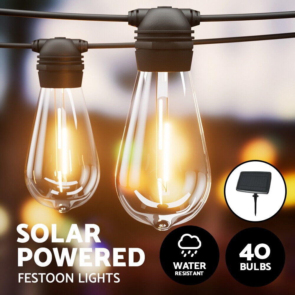 Buy FTYP 41M Solar Festoon Lights Outdoor Led String Light Xmas Party ...