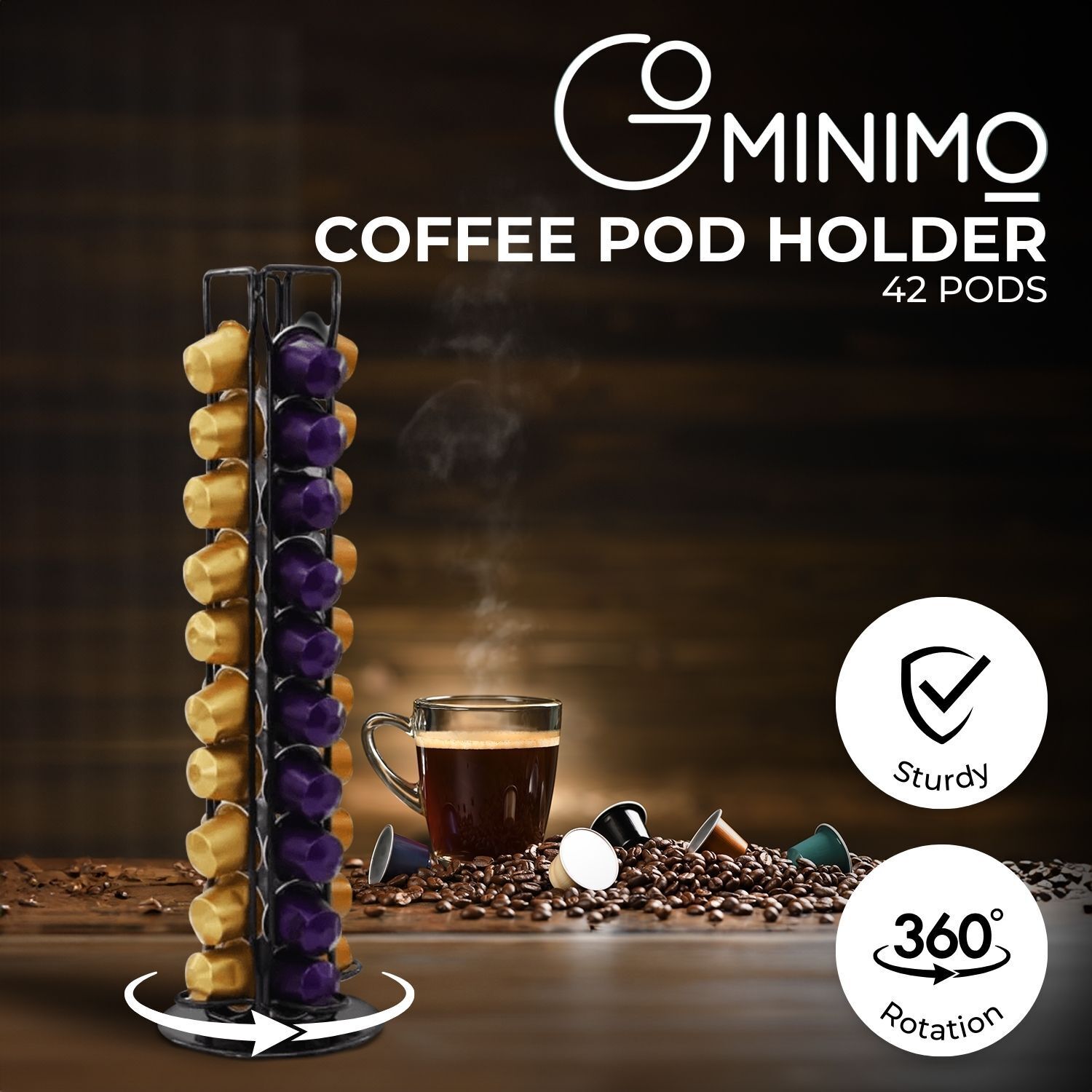 Buy FTYP 42 Pods Coffee Pod Holder For Nespresso Capsule Dispenser ...