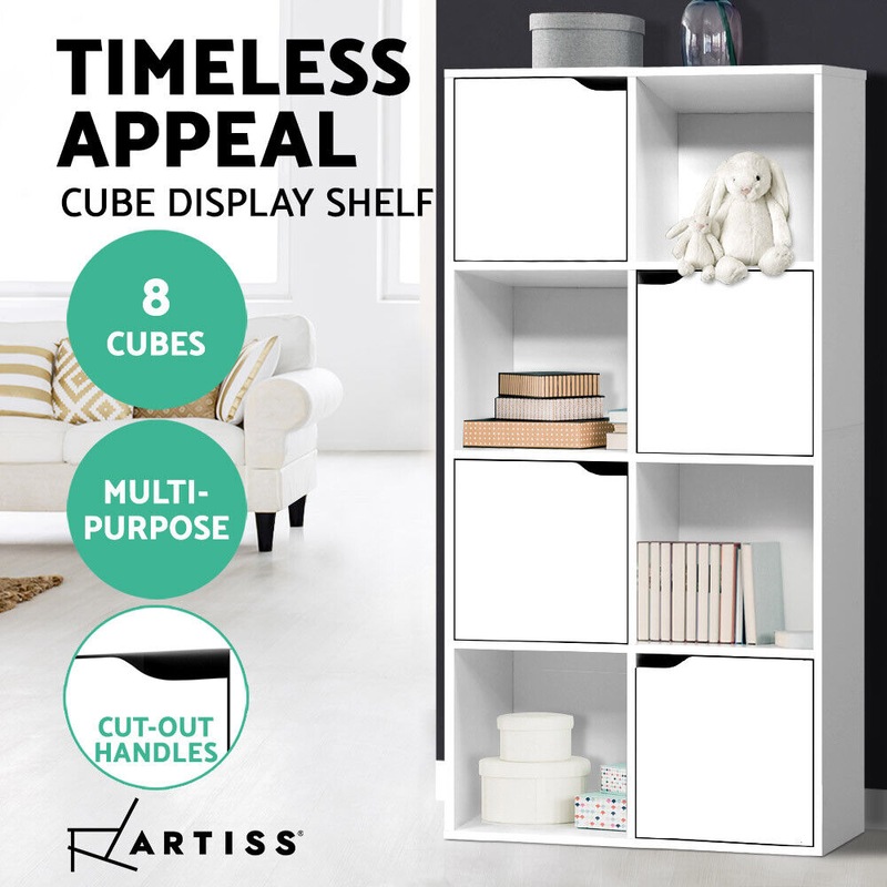 Buy FTYP Bookshelf Display Book Cube Shelves Storage Cabinet Bookcase ...