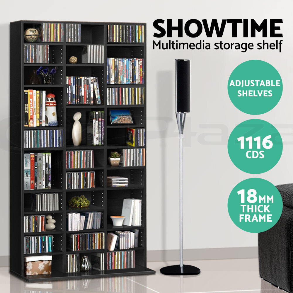 Buy FTYP Bookshelf Display Shelves Cd Dvd Storage Rack Stand Bookcase ...