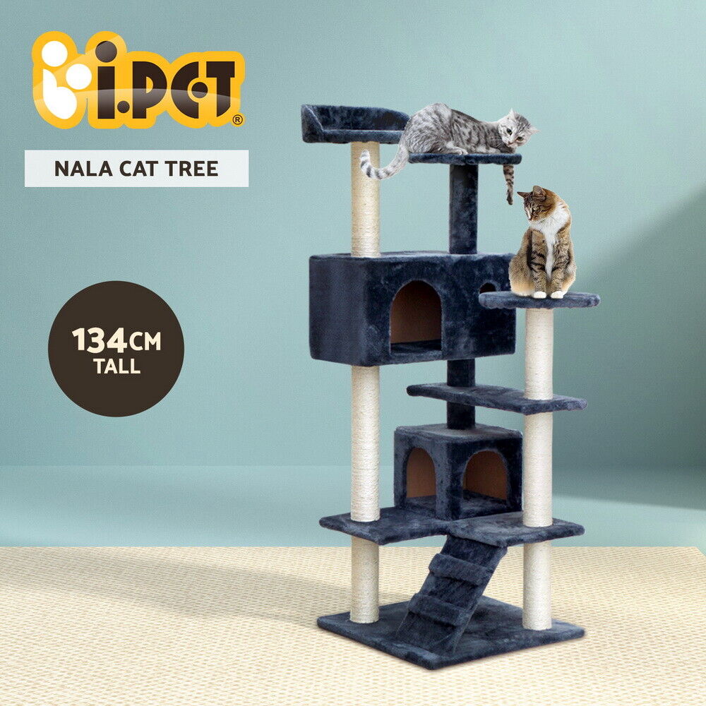 Buy FTYP Cat Tree Tower Scratching Post Scratcher 134Cm Wood Condo ...