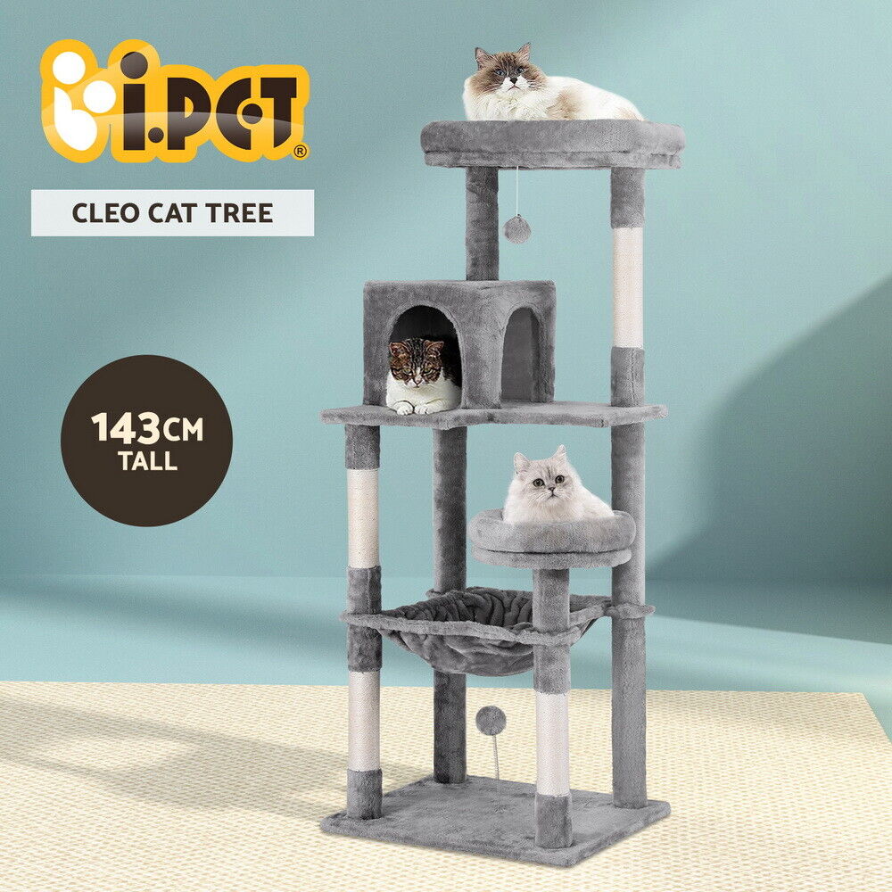 Buy FTYP Cat Tree Tower Scratching Post Scratcher 143Cm Condo House ...