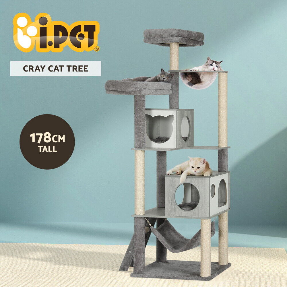Buy FTYP Cat Tree Tower Scratching Post Scratcher Wood Bed Condo House ...