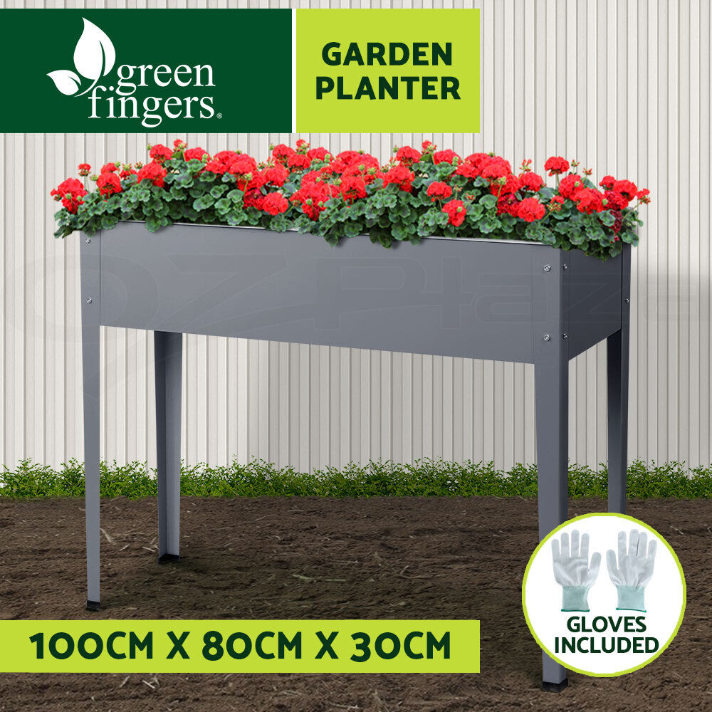 Buy FTYP Garden Bed Elevated 100X80X30Cm Planter Box Container ...