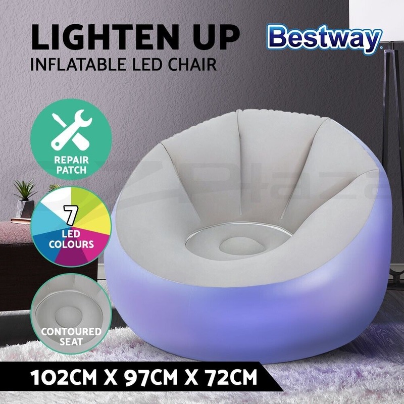 Buy FTYP Inflatable Seat Sofa Led Light Chair Outdoor Lounge Cruiser ...