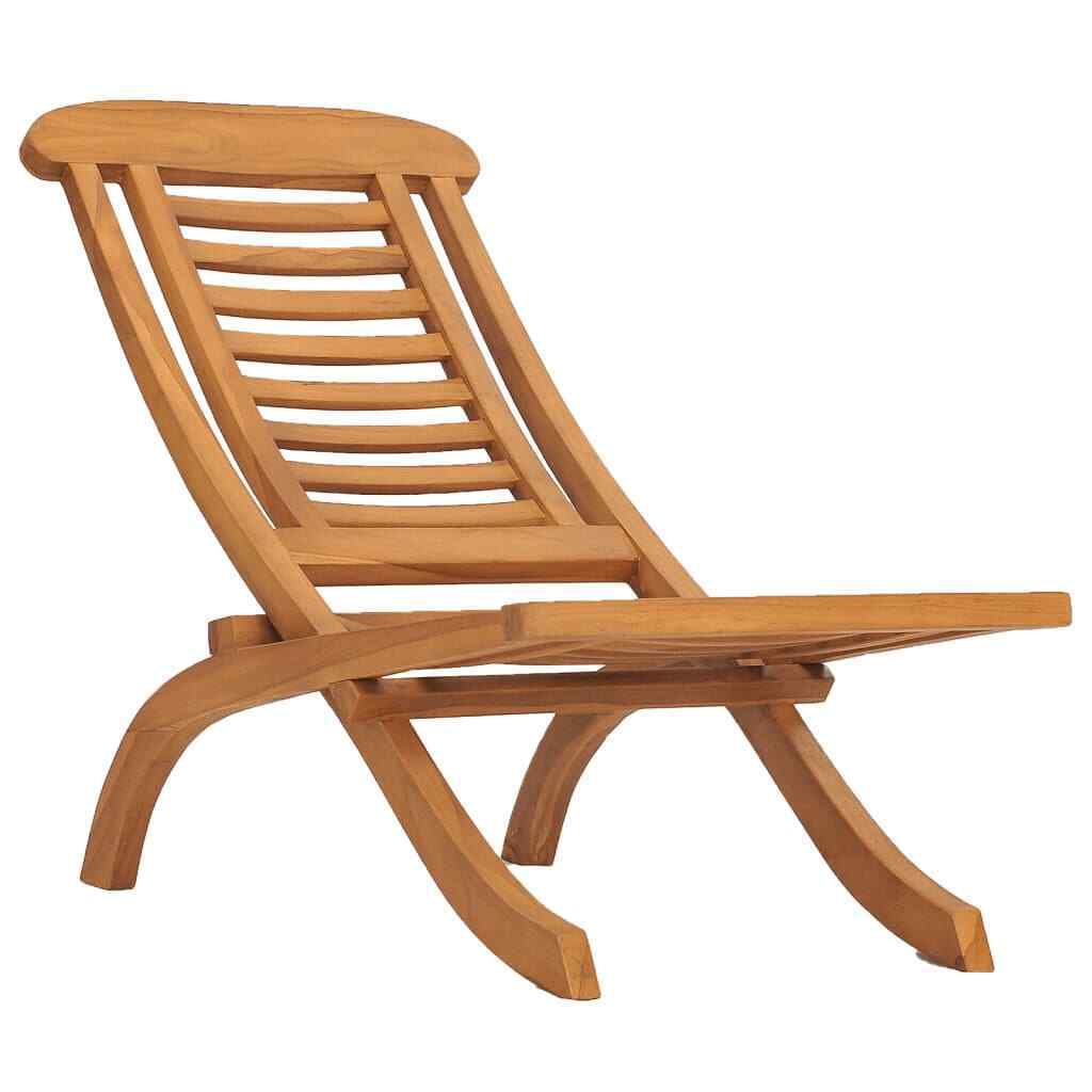 Buy FTYP Solid Teak Wood Folding Garden Chair Outdoor Patio Backyard ...
