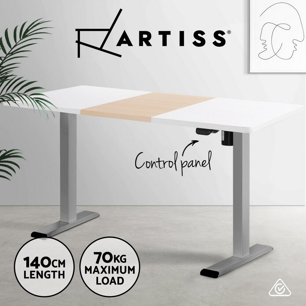 Buy FTYP Standing Desk Electric Sit Stand Desks Motorised Office Table ...