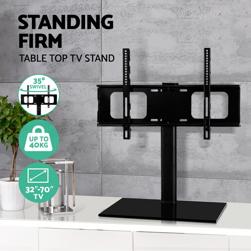 Buy FTYP Tv Stand With Mount Table Top Swivel Bracket Desktop 32 To 70 ...